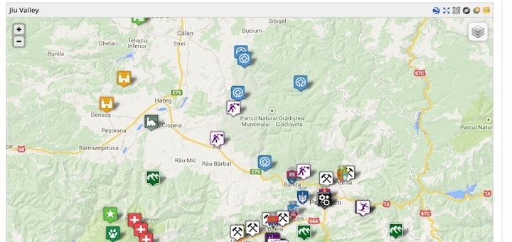Navigate - Interactive maps – Jiu Valley Portal